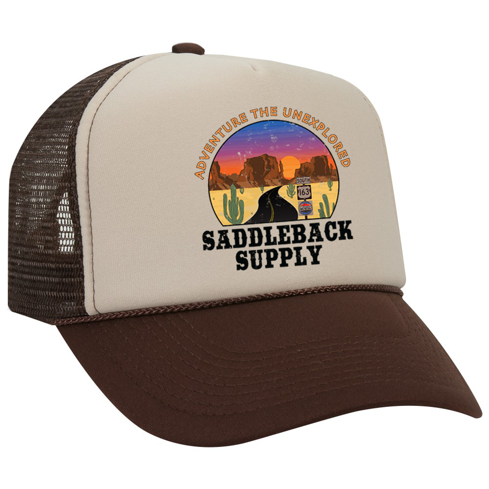 Monument Valley Brown/Tan Foam Hat – Saddleback Supply Company