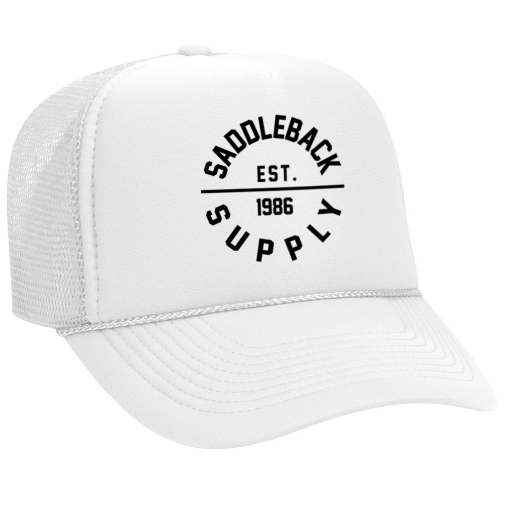 Classic Circle White Foam Hat – Saddleback Supply Company